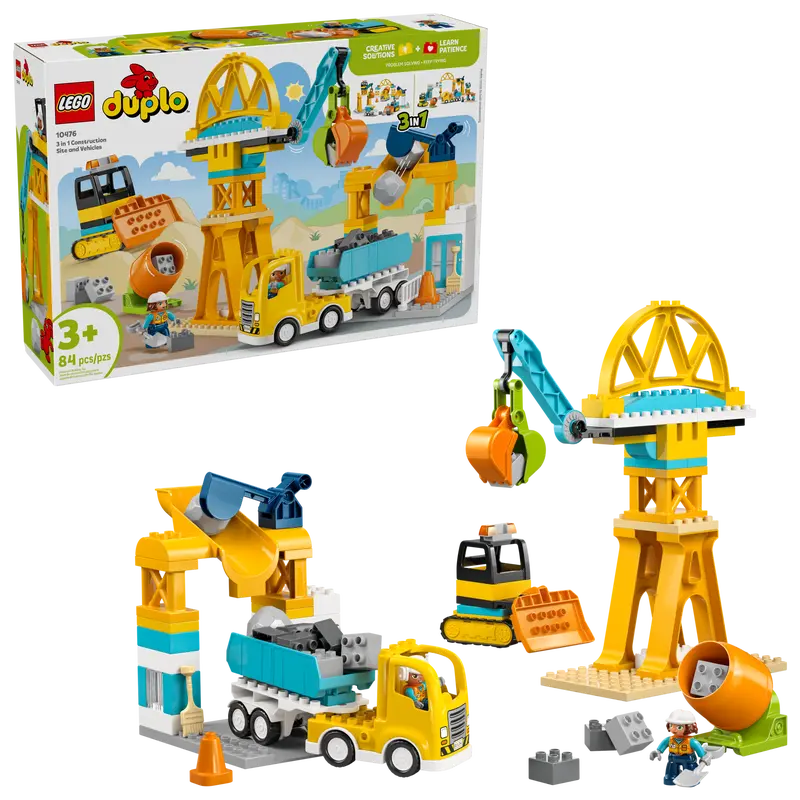 LEGO DUPLO 3 IN 1 CONSTRUCTION SITE AND VEHICLES – Simply Wonderful Toys