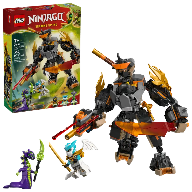 LEGO NINJAGO COLE'S MISSION MECH & DRAGON ZANE – Simply Wonderful Toys