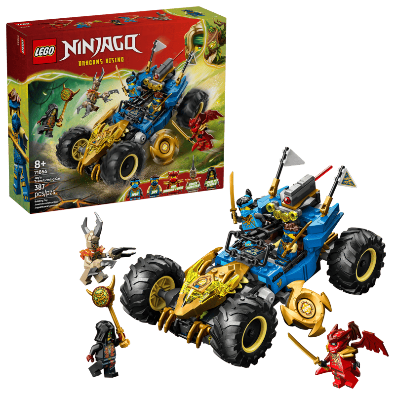 LEGO NINJAGO JAY'S TRANSFORMING CAR – Simply Wonderful Toys